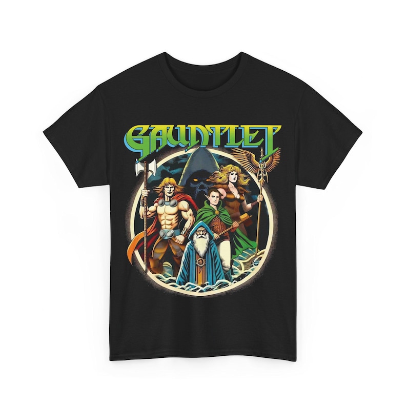 Gauntlet Retro Arcade Game T-shirt: Unisex Gaming Graphic Tee, Vintage ...