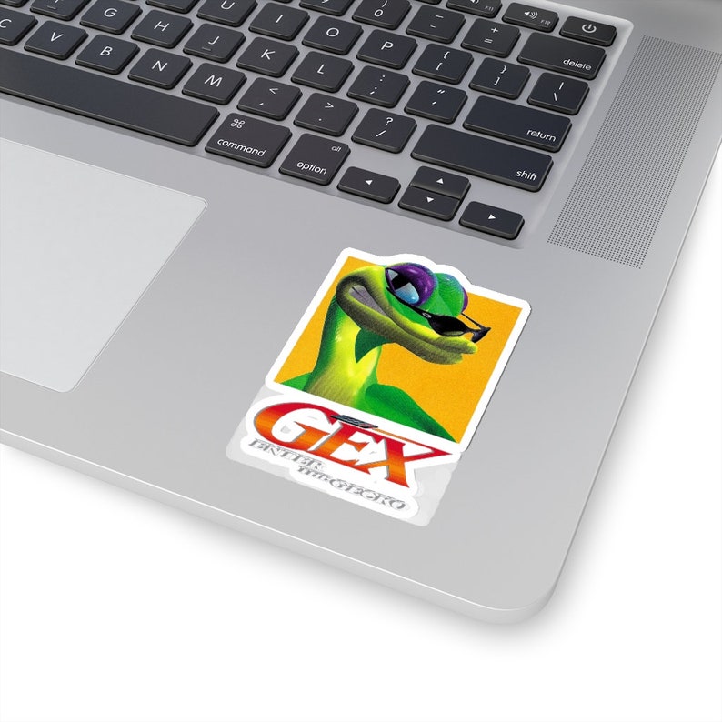 Gex Into the Gecko Kiss-cut Sticker: Retro Gaming Transparent - Etsy