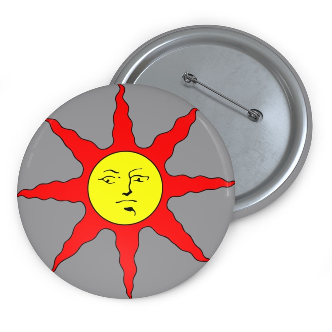 Dark Souls Pin Buttons: Solaire of Astora, Custom-made Safety Pin ...