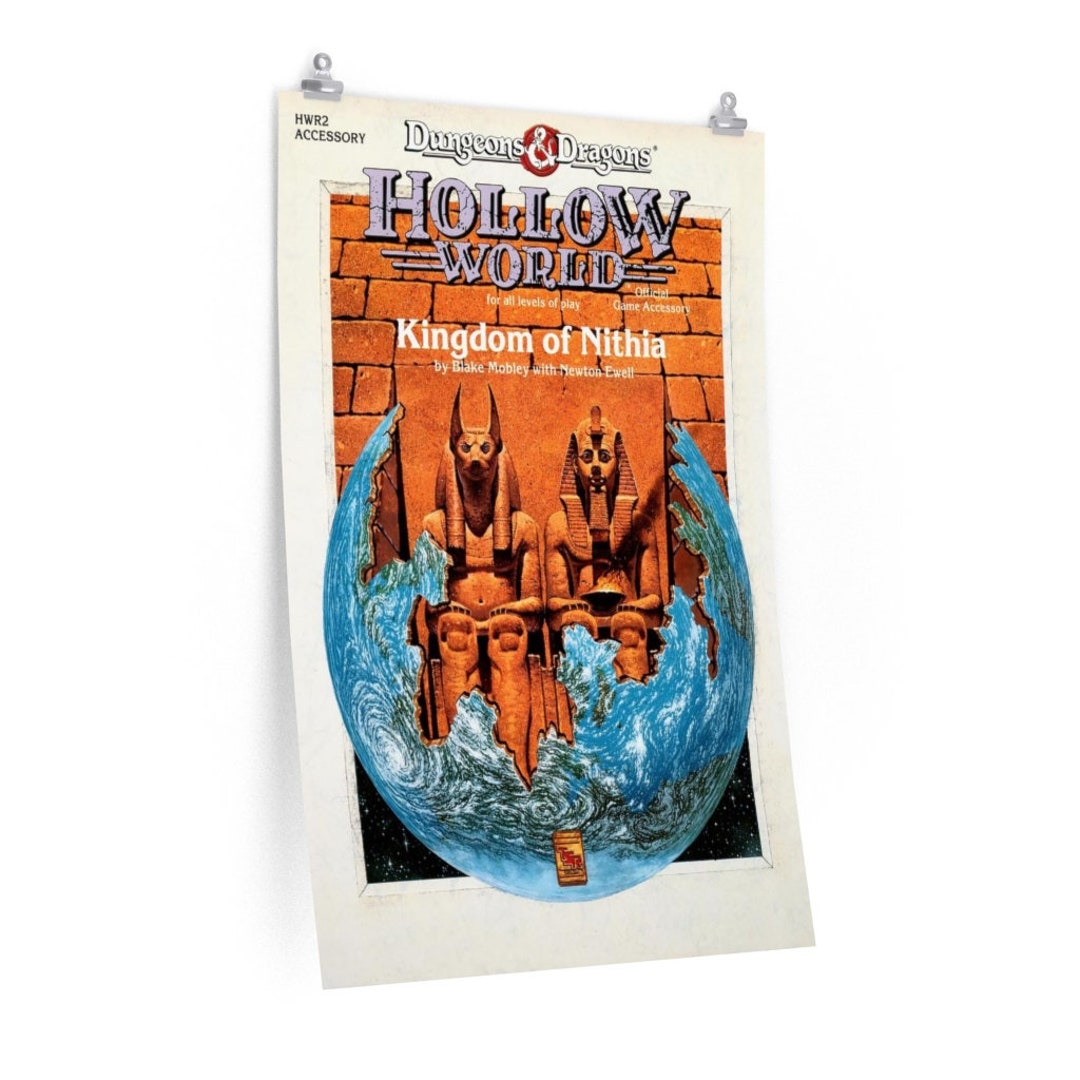 Dnd Hollow World Poster Print: Classic Retro RPG Vintage Style Dungeons ...