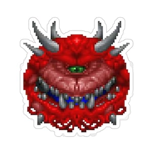 DOOM Classic Cacodemon Sticker: Kiss-cut Stickers, Multiple Sizes - Etsy