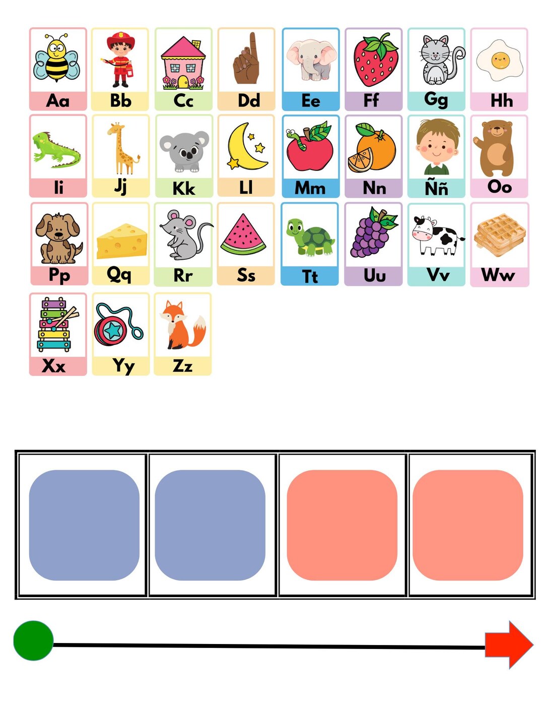 Spanish Encoding Mat for Early Readers Dictado - Etsy