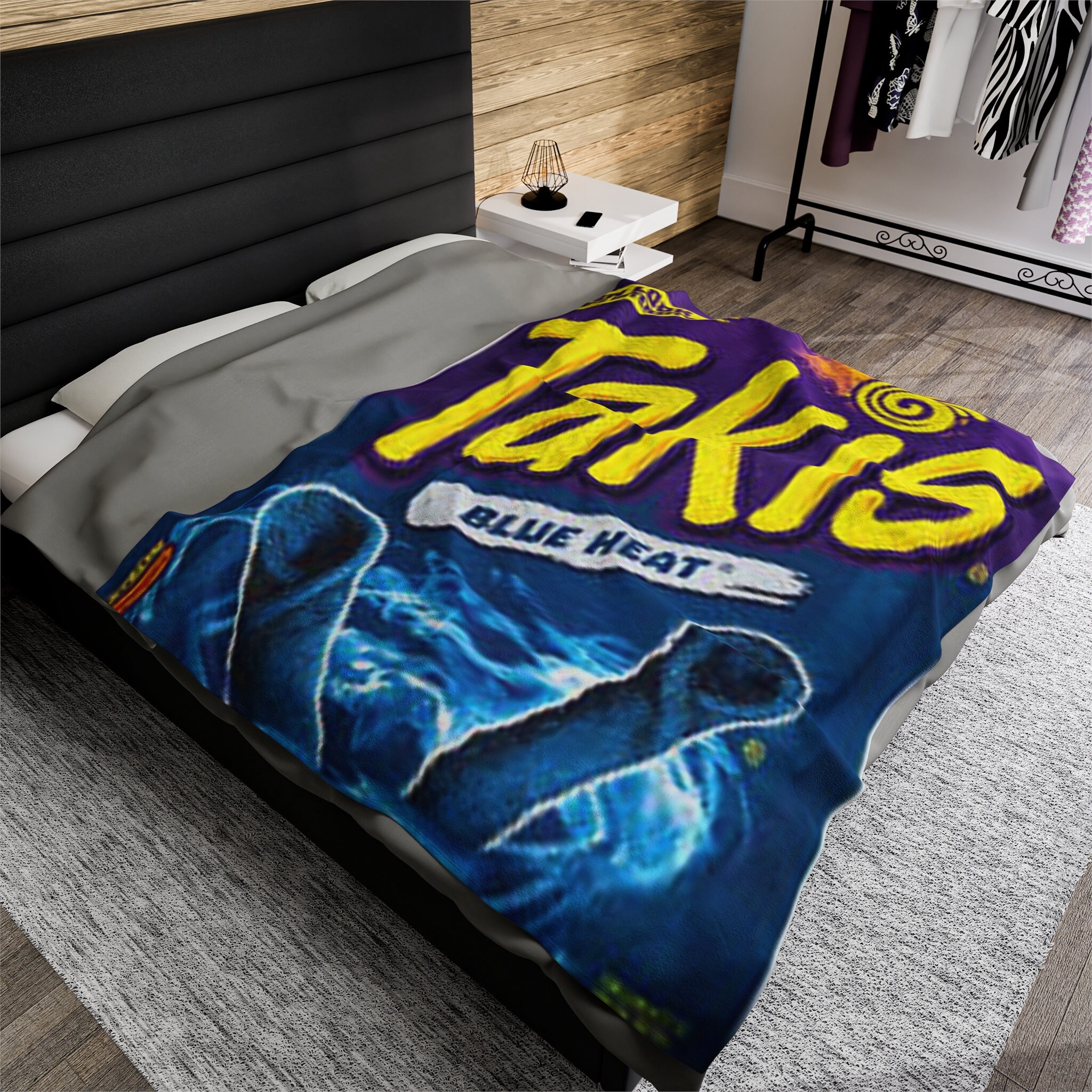 Blue Heat Takis Fuego Plush Blanket - Etsy