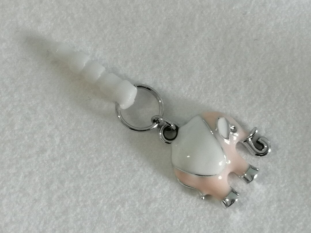 Phone Dust Plug, Elephant Accessoires, Anti Stof, Silver, Mobile ...