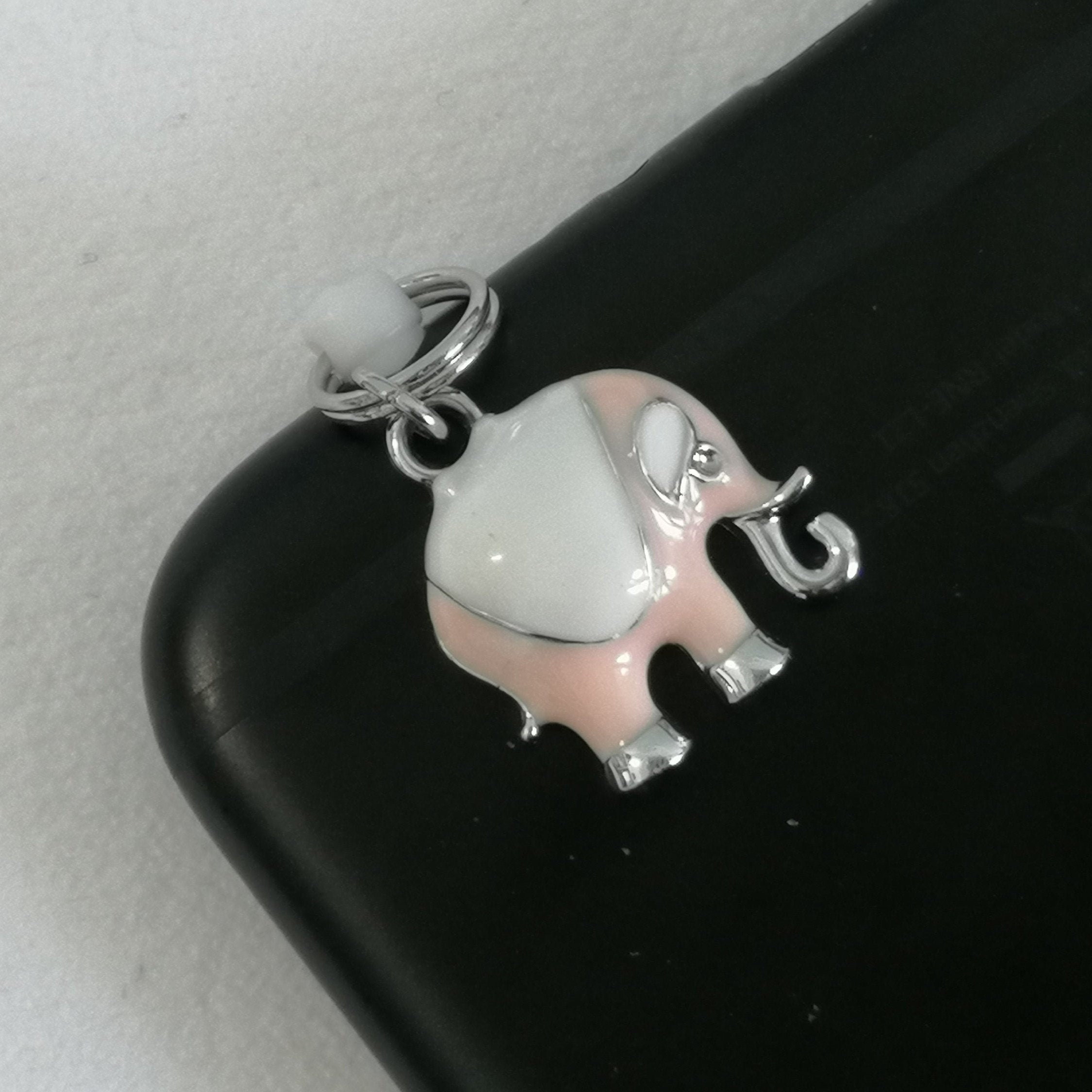 Phone Dust Plug Elephant Accessoires Anti Stof Silver | Etsy