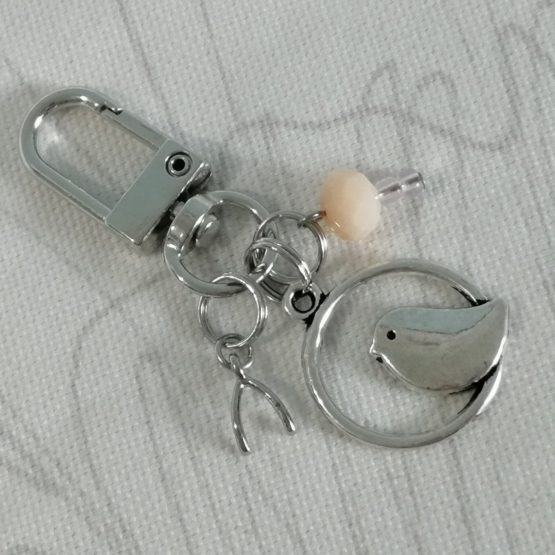 Wishbone Keychain - Etsy