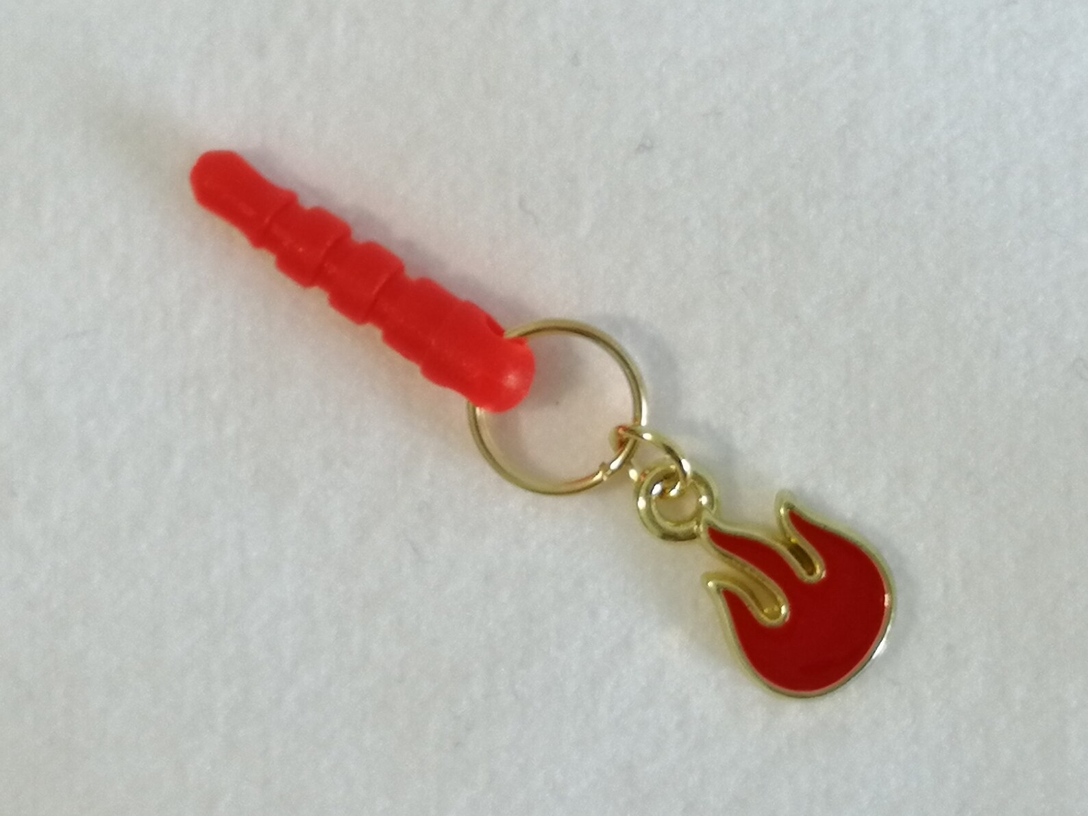 Mini Phone Dust Plug, Fire Flame Accessoires, Anti Stof, Gold, Mobile ...