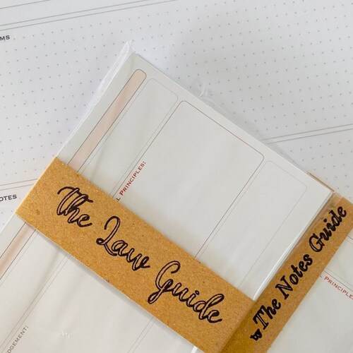 Law Case Brief A4 Notepad Law Student Case Notes Template | Etsy UK