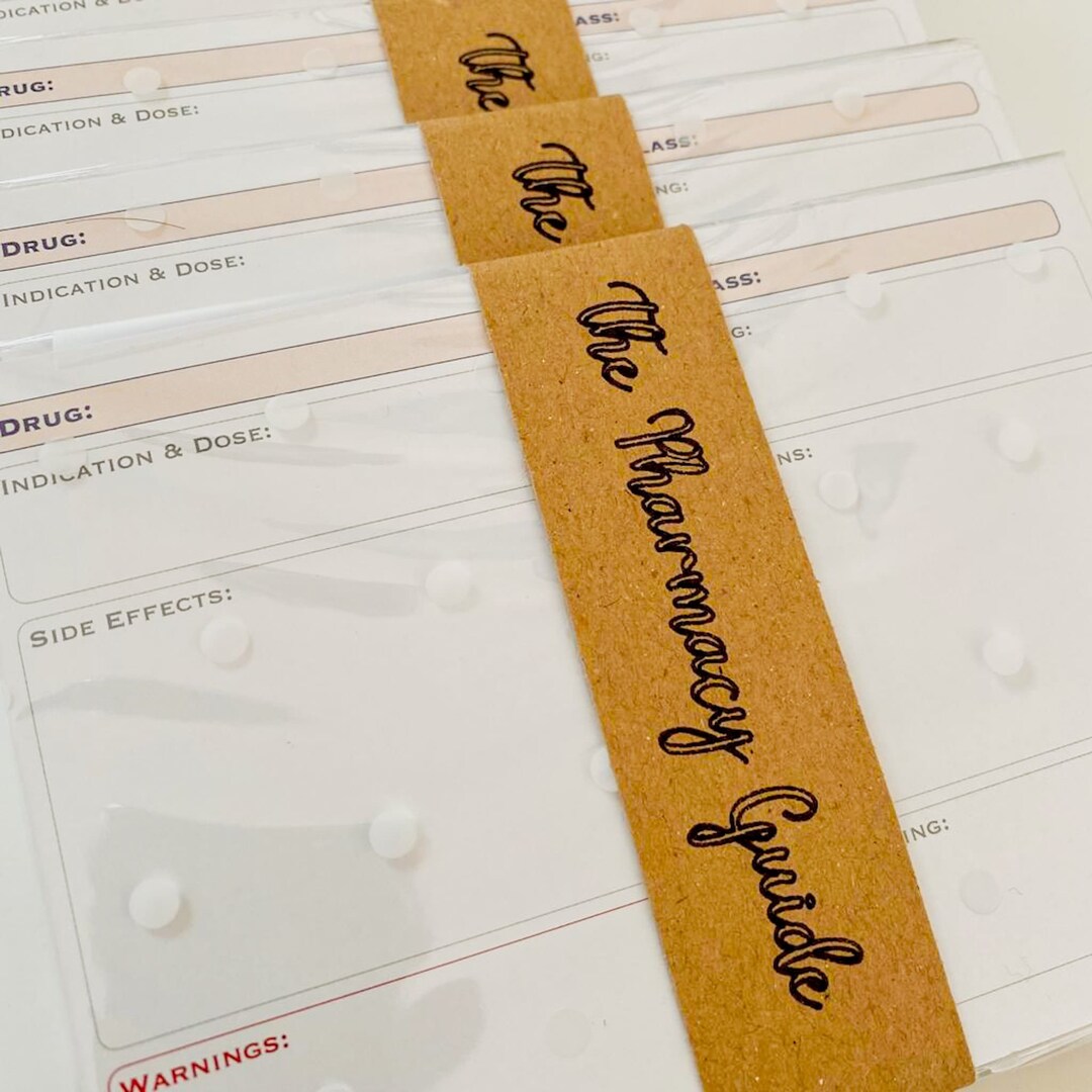 Pharmacy Flashcards for Healthcare Students and Professionals 300 Gsm ...