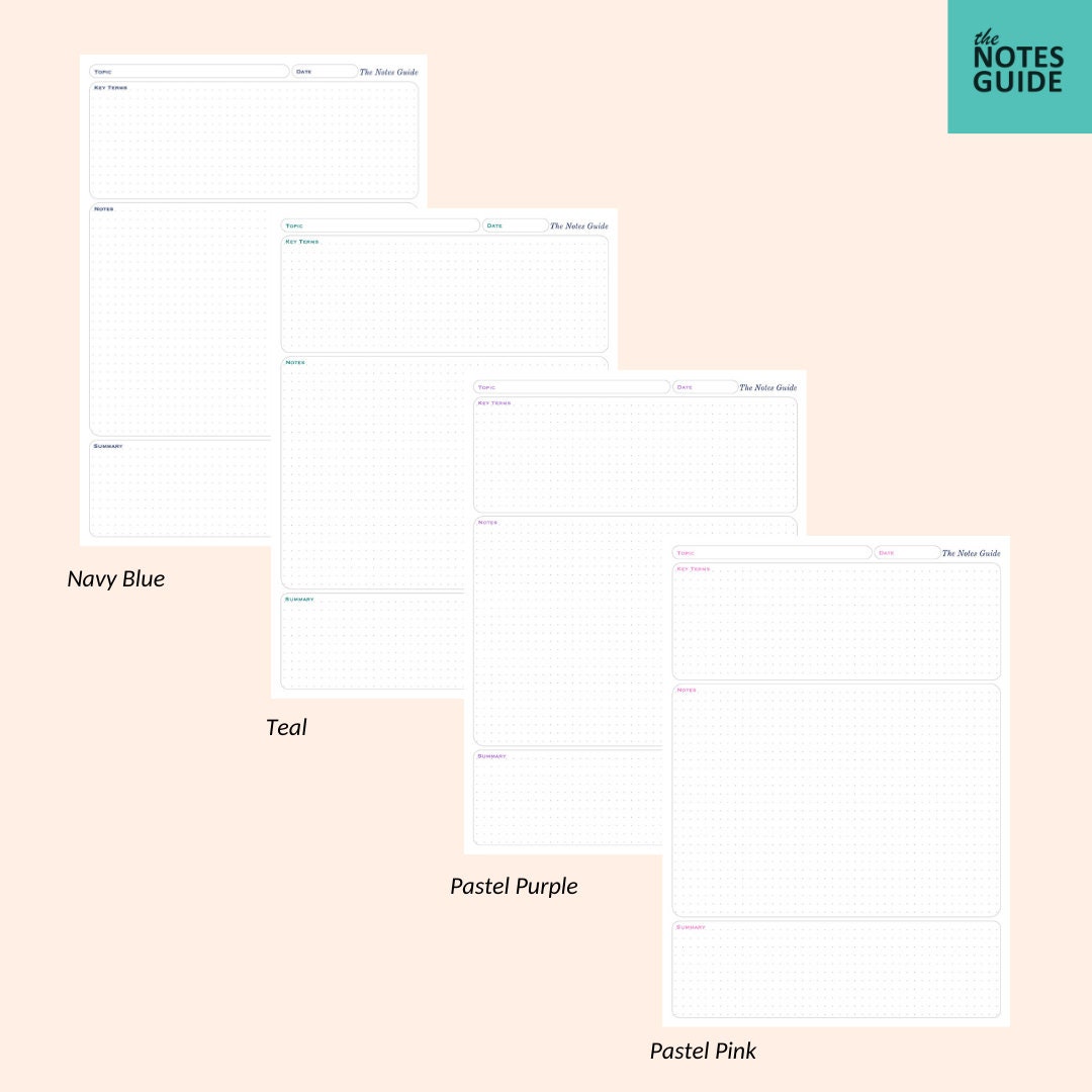 Digital Notepad | With Sections to Structure Your Notes Clearly ...