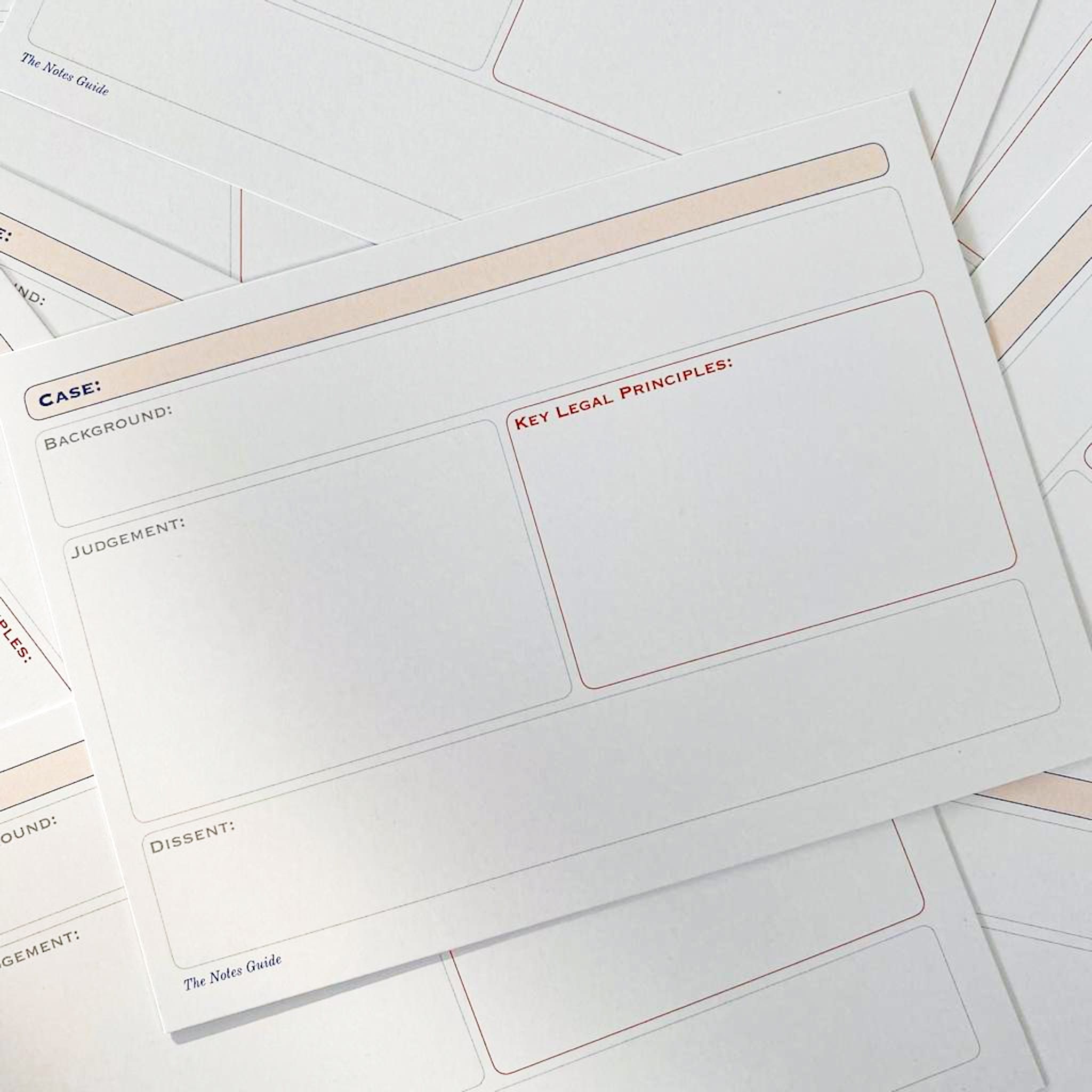 Law Flashcards and Notepad Bundle for Law Students 300 Gsm | Etsy