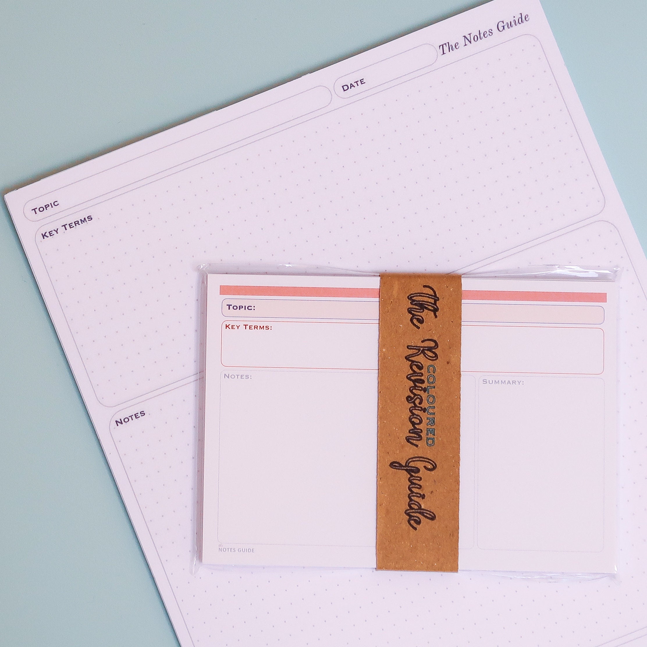 Coloured Revision Flashcards and Notepad Bundle | for All Students at ...