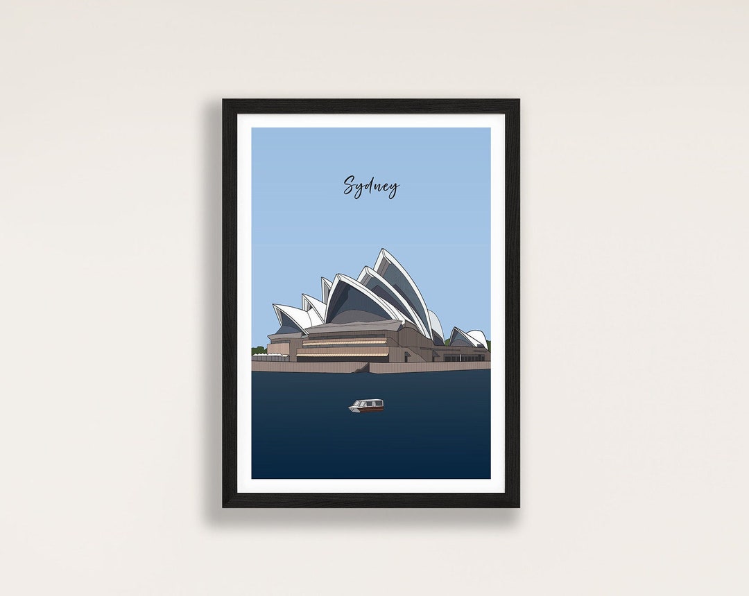 Sydney Print Sydney Opera House Print Australia Travel - Etsy