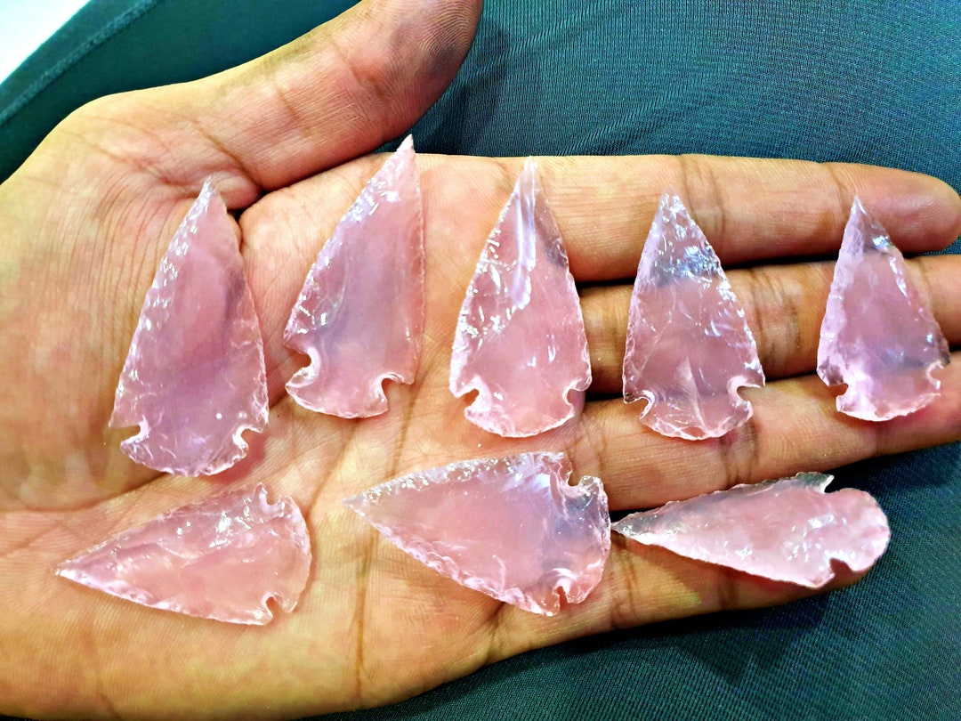 Bulk Rose Quartz Arrowheads | Healing Crystals, Pocket Stones (50 ...