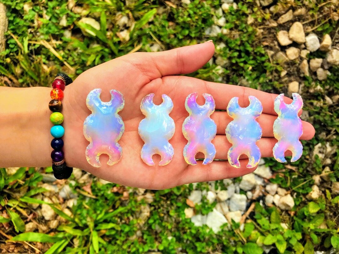 50 Pieces Opal Moonstone | Opal Triple Moonstone | Triple Moon in ...