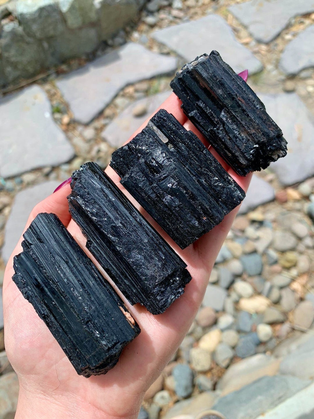 Bulk 1 Kg Raw Black Tourmaline Rough Natural Black Tourmaline Wholesale ...