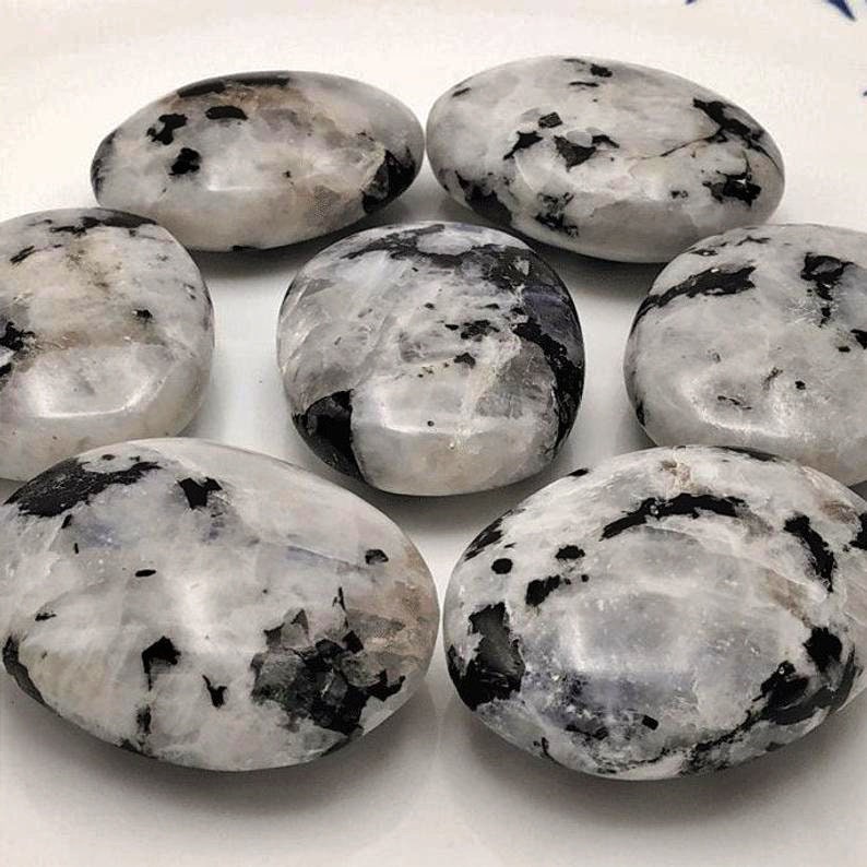 Bulk 1 Kg Rainbow Moonstone Palm Stone Crystal Pebble - Etsy