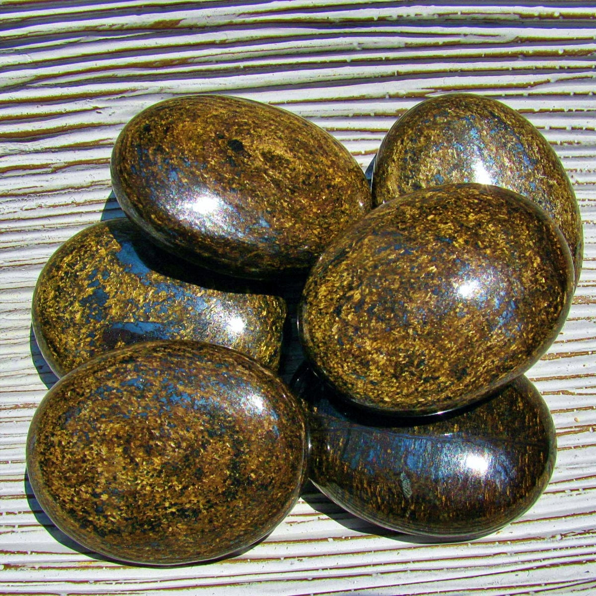 Bulk 2 lbs Bronzite Palm Stone Bronzite Worry Stone | Etsy