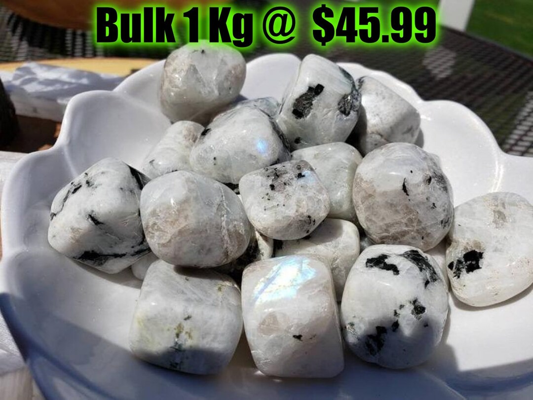 Bulk 1 Kg Rainbow Moonstone Tumbled Stone Wholesale - Etsy