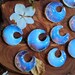 50 Pieces Opal Moonstone Opalite Moonstone Opal Crescent Moon Pocket ...