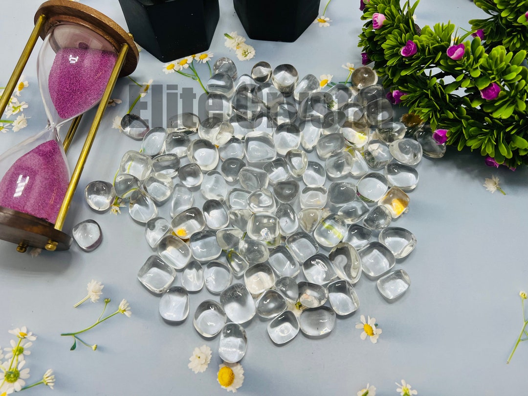 Bulk 1 Kg Crystal Clear Quartz Tumbled Stone Wholesale Bulk Gemstone ...