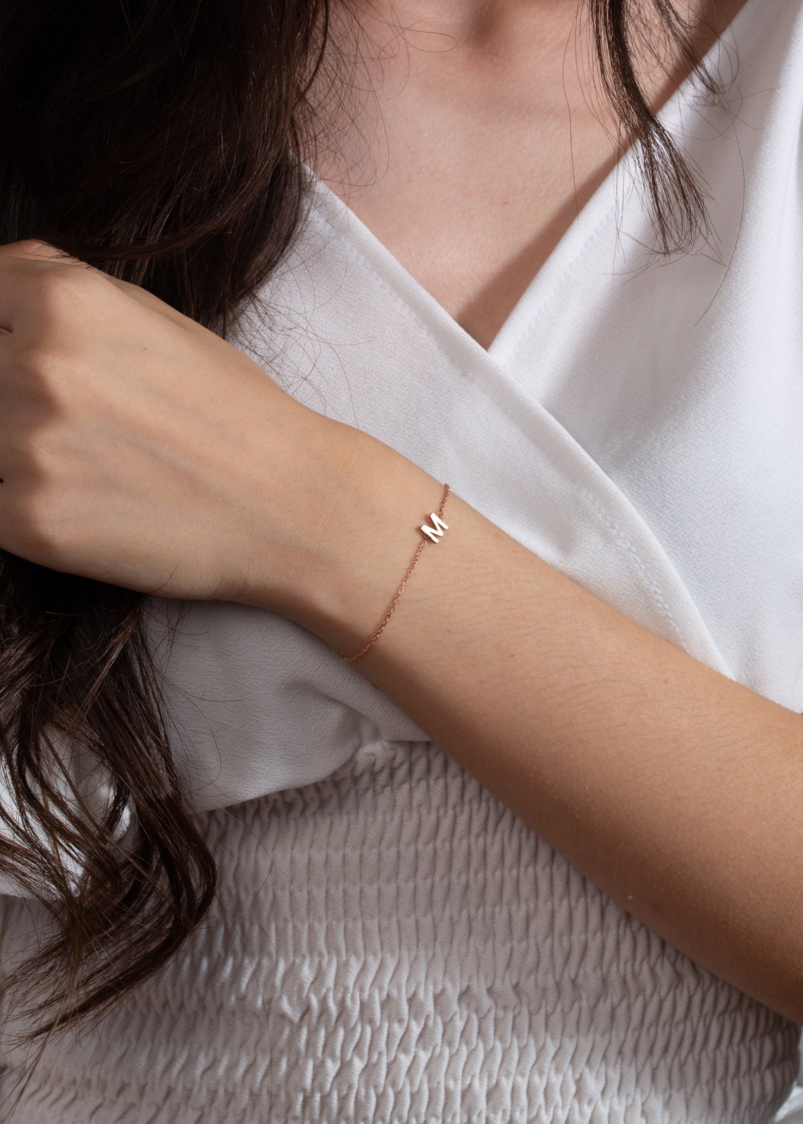 Personalized Letter Bracelet Custom Initial Bracelet - Etsy