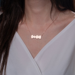 Custom Sound Wave Necklace , Personalized Silver Soundwave Necklace ...