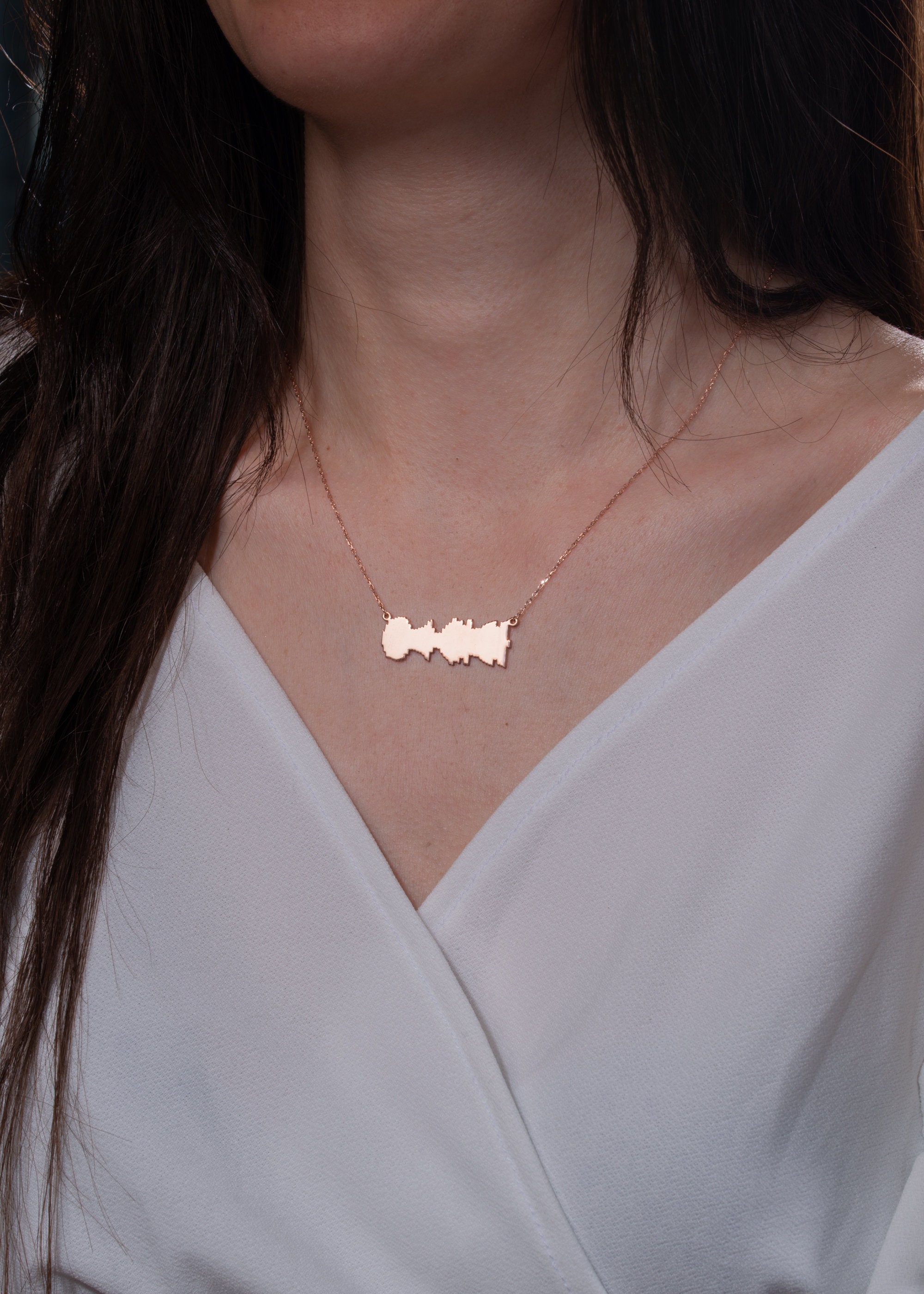 Custom Sound Wave Necklace Personalized Silver Soundwave - Etsy