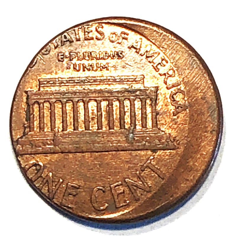 1987 Cents Coin With Offset Stamping Error - Etsy
