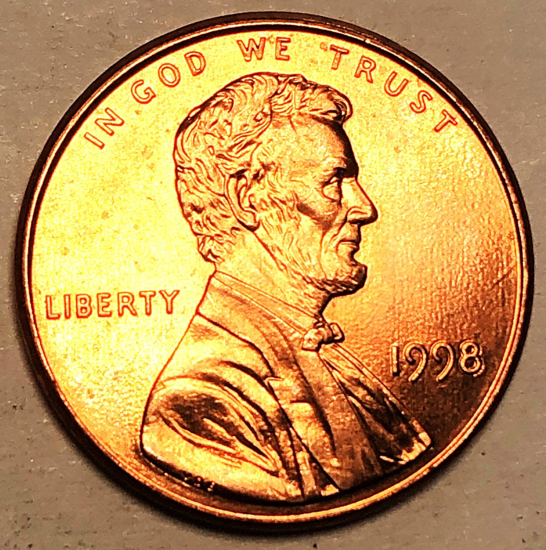 1998 RD Wide AM Uncirculated Cent - Etsy