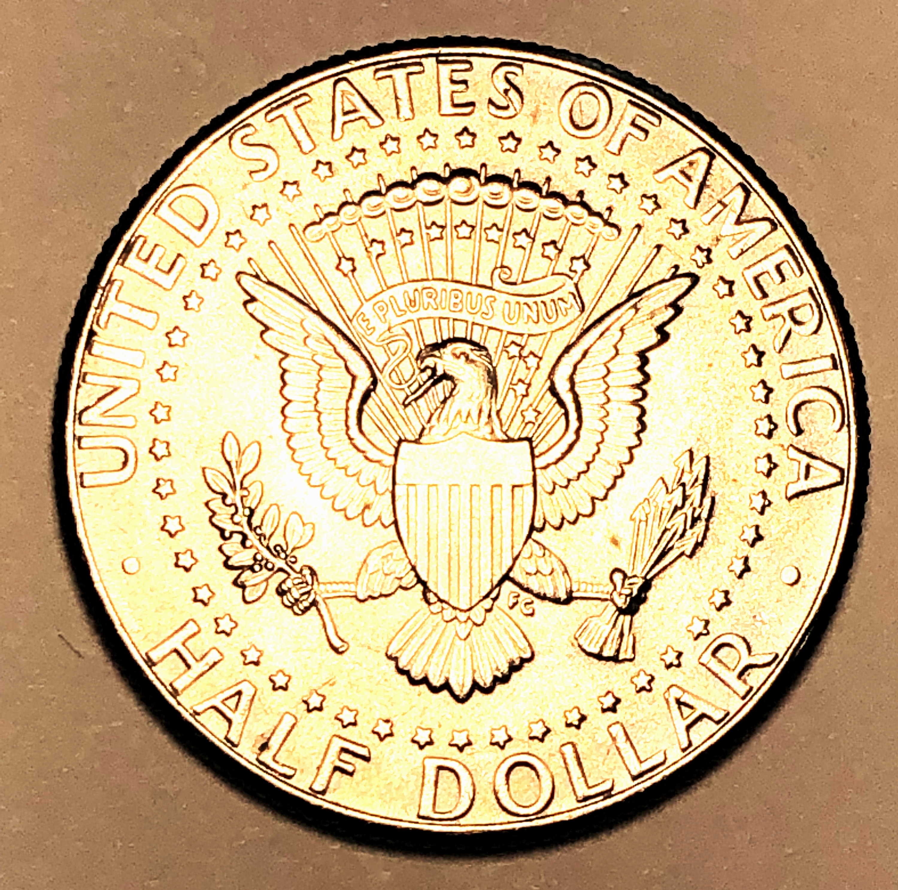 1995-P Kennedy Half-dollar Coin in Uncirculated Condition. Unusual Find ...