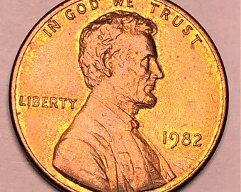 1982 Penny Small Date - Etsy