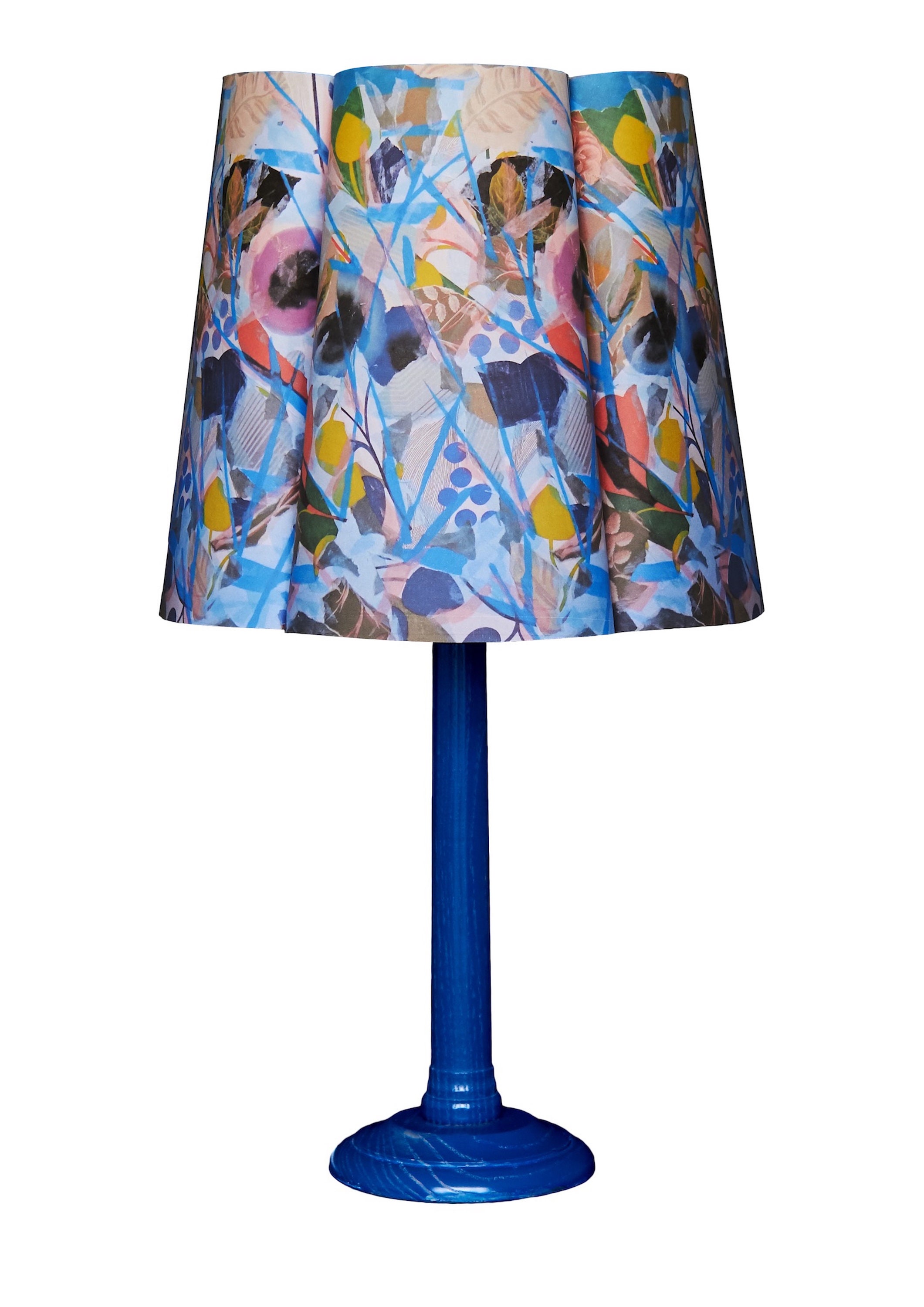 Faringdon Blue Paper Lampshade - Etsy