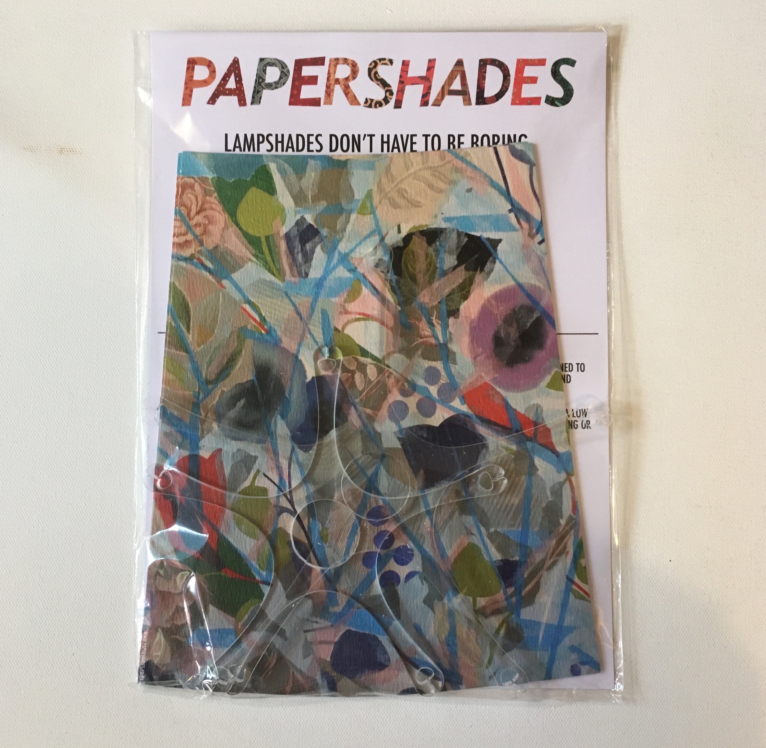 Faringdon Blue Paper Lampshade - Etsy