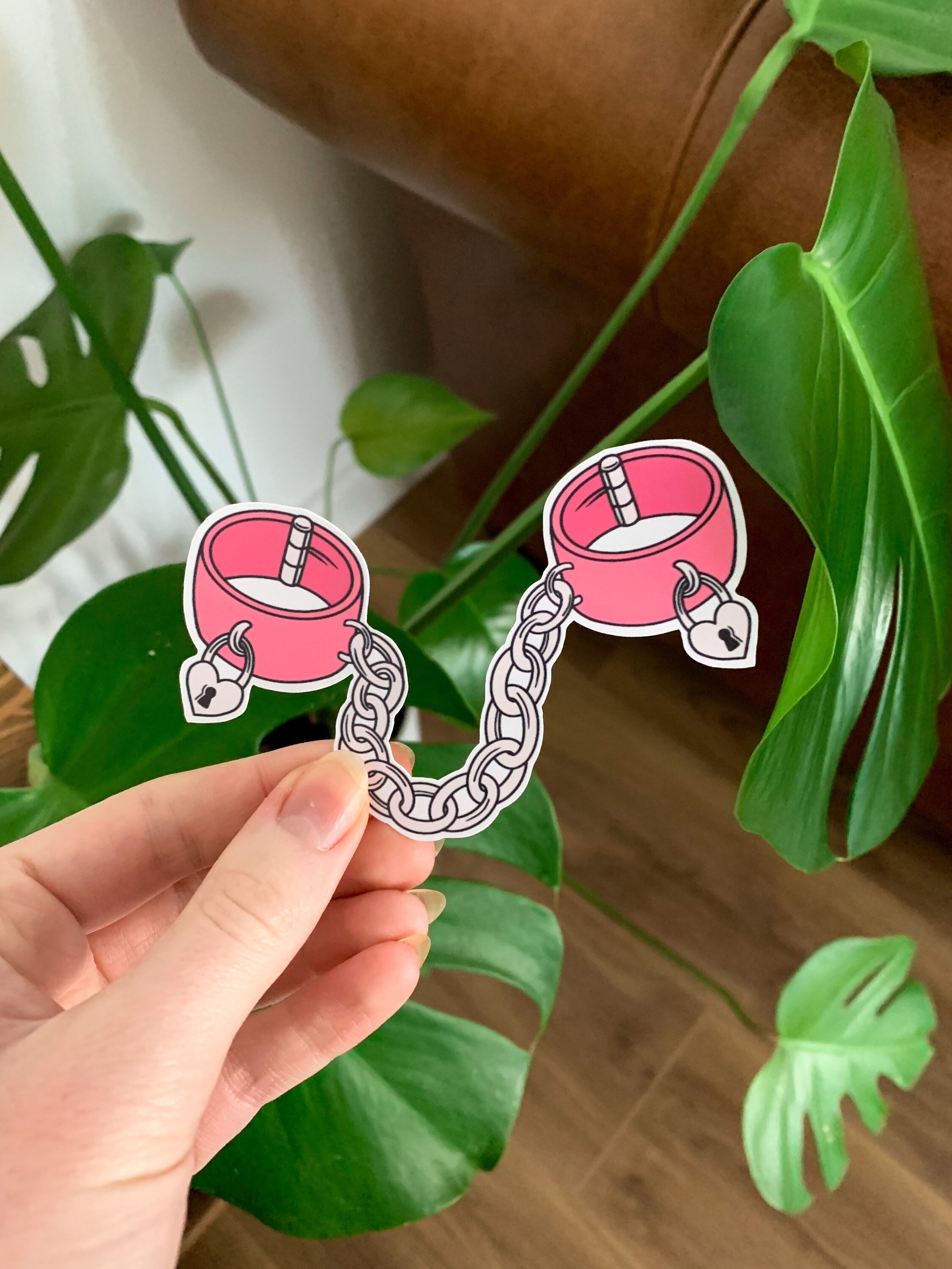 Sticker Pack Pink Red Skull Cute Weapons Hearts Water - Etsy