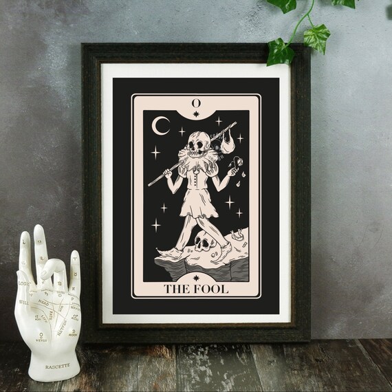 The Fool Tarot Card A5 A4 Art Print Illustration Goth Grunge - Etsy