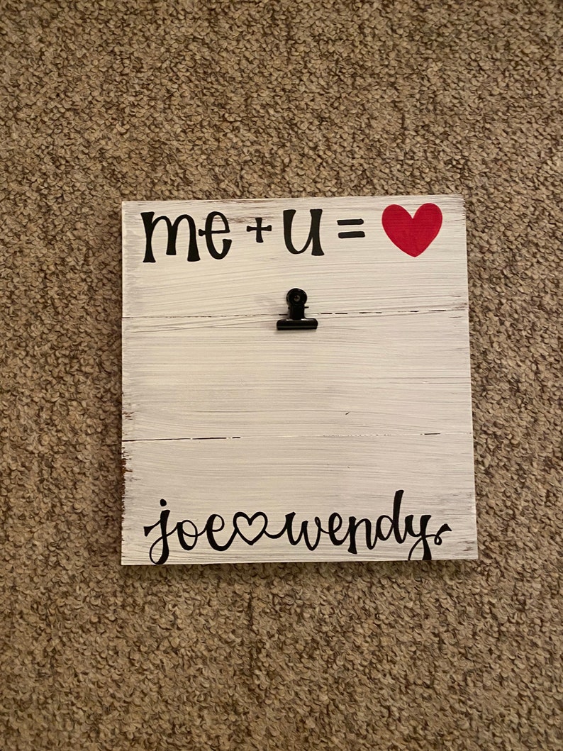 Me U Picture Frame Sign Wood Pallet Sign Wedding Gift - Etsy