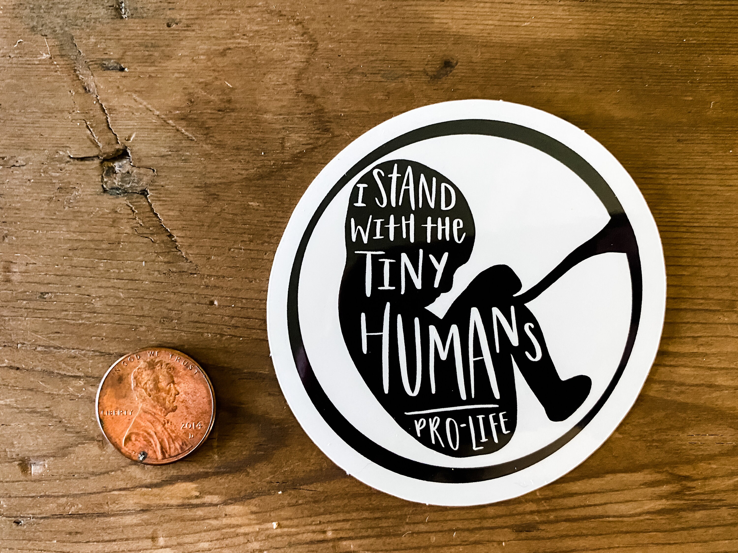 I Stand With the Tiny Humans Pro-life Sticker Pro-life - Etsy