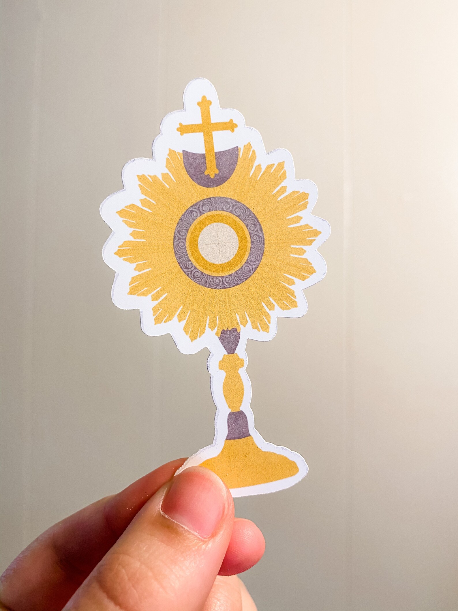 Monstrance Eucharistic Adoration Catholic Sticker Jesus | Etsy