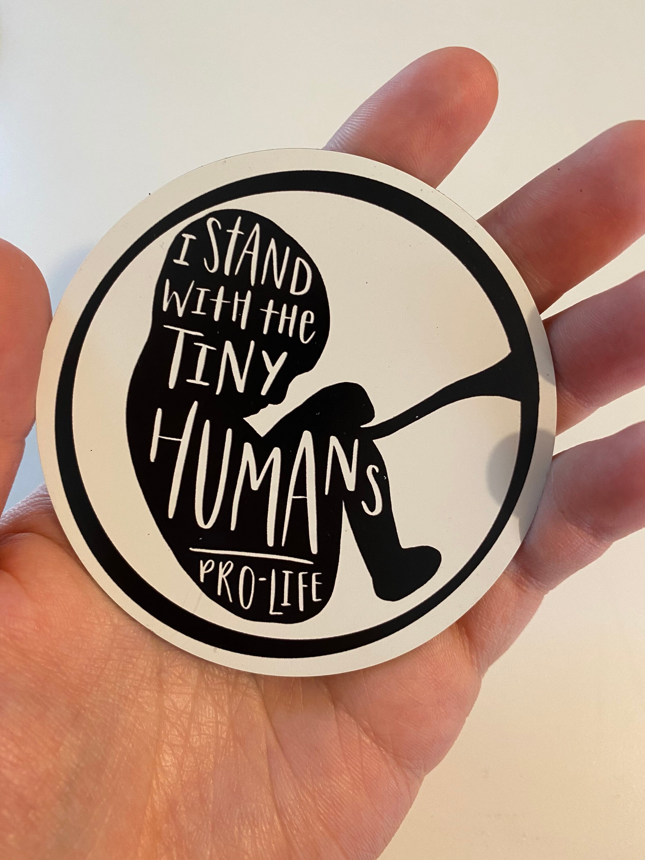 I Stand With the Tiny Humans Pro-life Magnet Fridge Car | Etsy