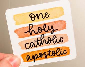One Holy Catholic and Apostolic Sticker Catholic Church | Etsy
