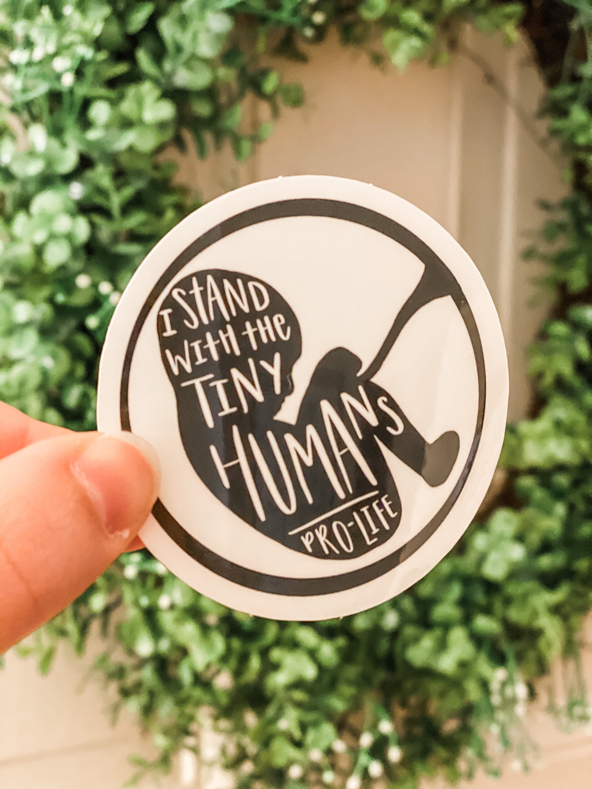 I Stand With the Tiny Humans Pro-life Sticker Pro-life - Etsy