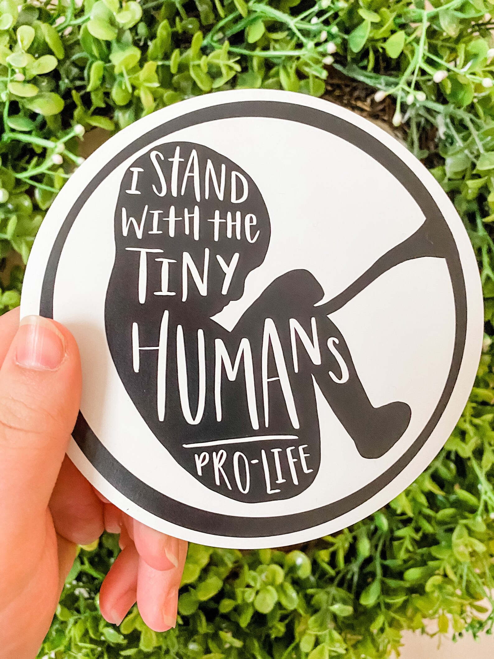 I Stand With the Tiny Humans Pro-life Magnet Fridge Car | Etsy