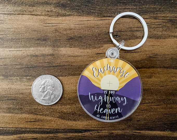 Eucharist Blessed Carlo Acutis Keychain | the Eucharist is My Highway ...