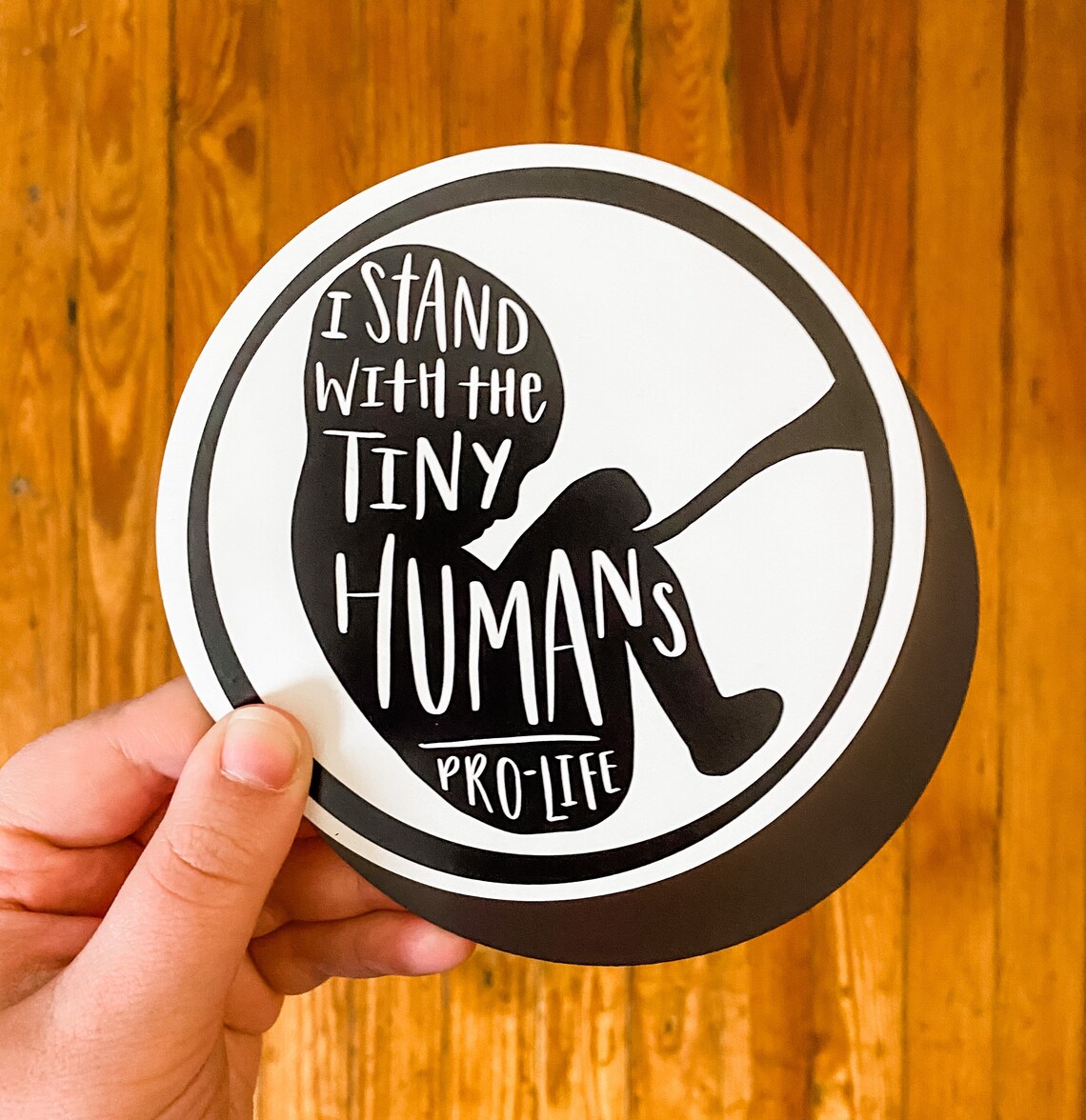 I Stand With the Tiny Humans Pro-life Magnet Fridge Car | Etsy