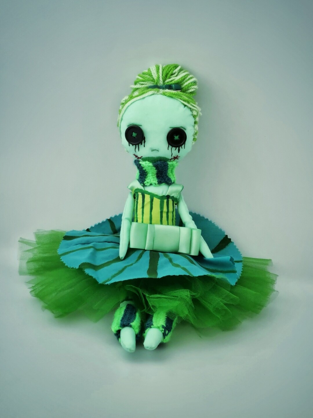 Miss Spink Inspired by the Film Coraline. OOAK Heirloom Art Doll ...