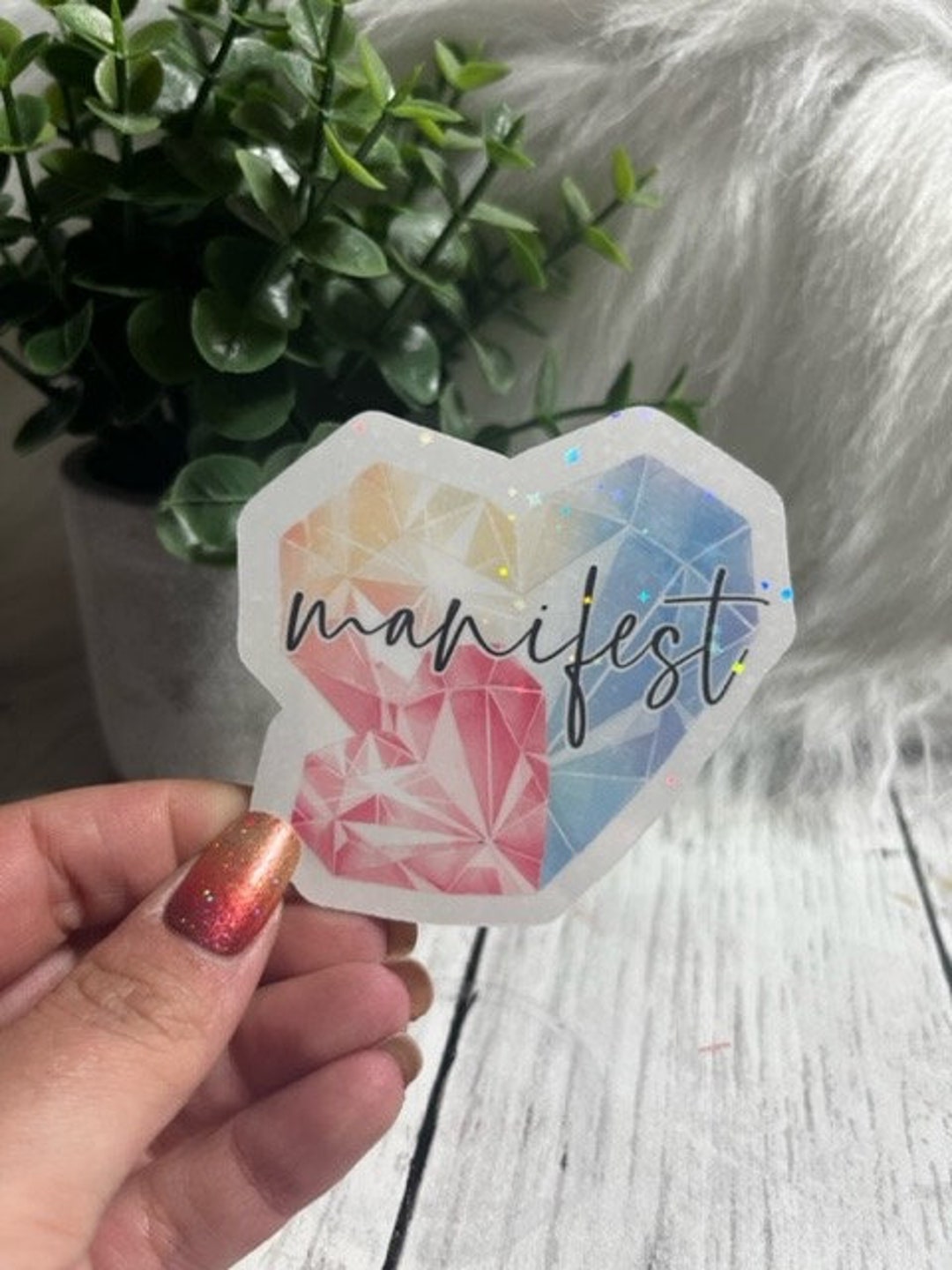 Manifest Sticker, Laptop Sticker, Water Bottle Sticker, Water Resistant ...