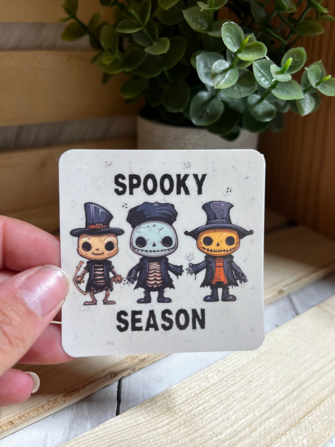 Spooky Season Sticker Creepy Dolls Halloween Water Bottle Sticker Water ...