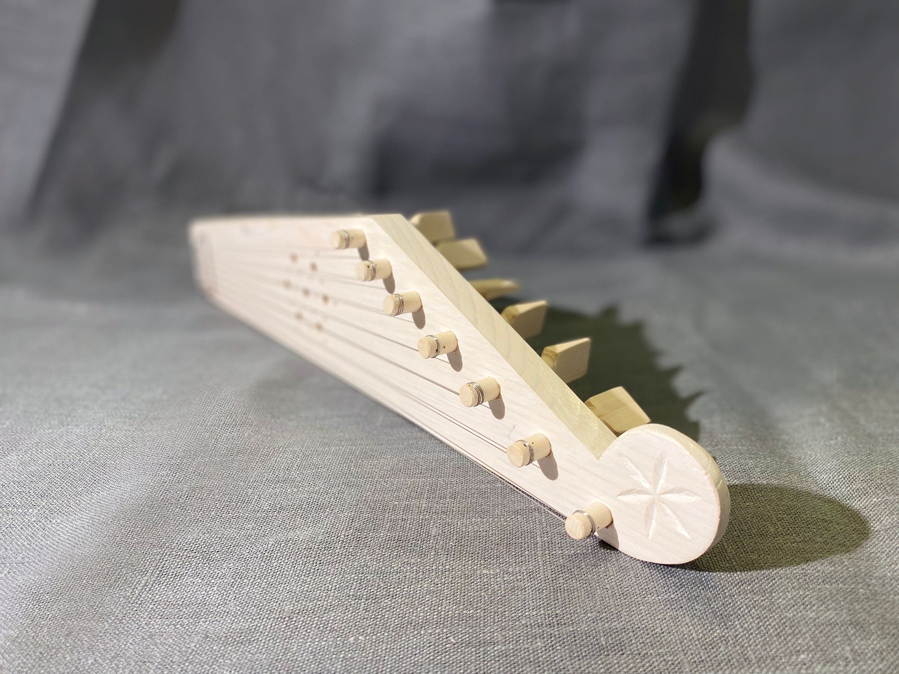 Latvian Folk Music Instrument Kokle. String Instrument With the ...