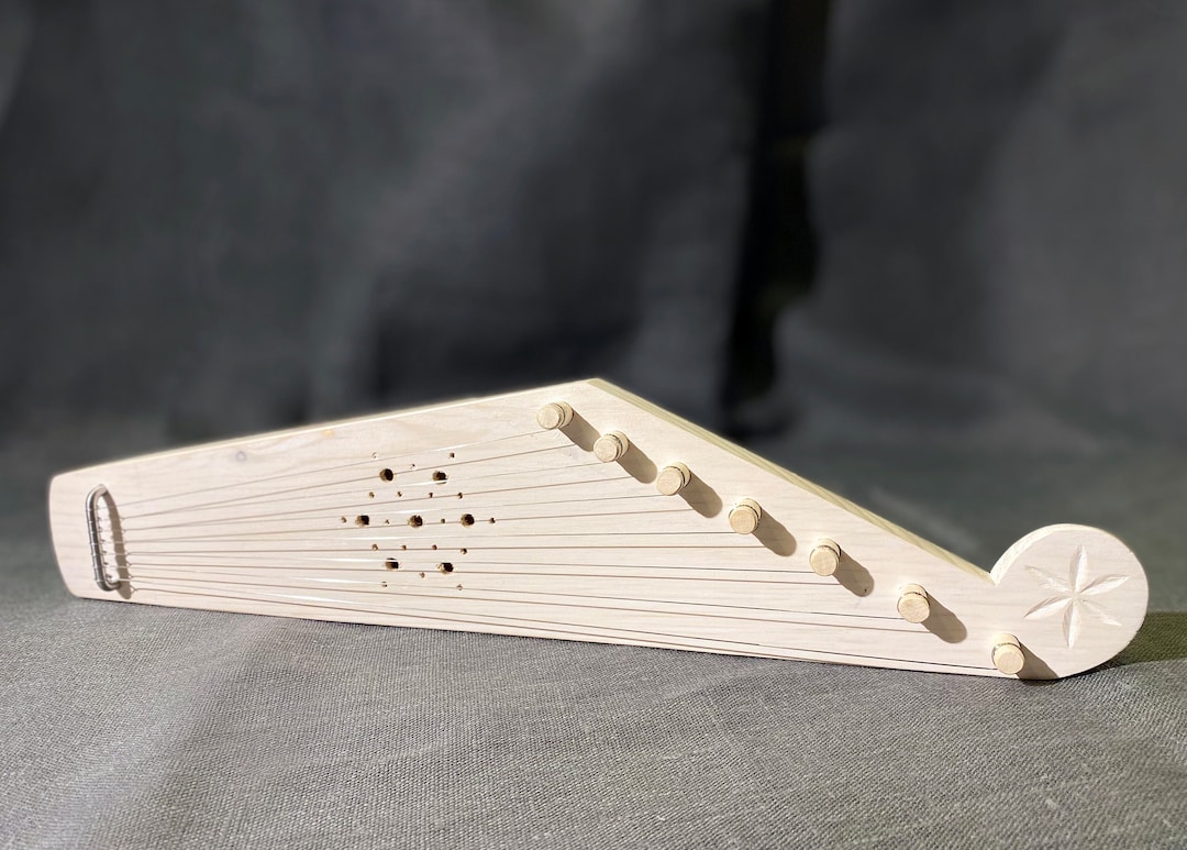 Latvian Folk Music Instrument Kokle. String Instrument With the ...